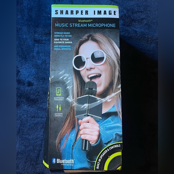 Sharper Image | Other | Shaper Image Bluetooth Music Stream Microphone ...